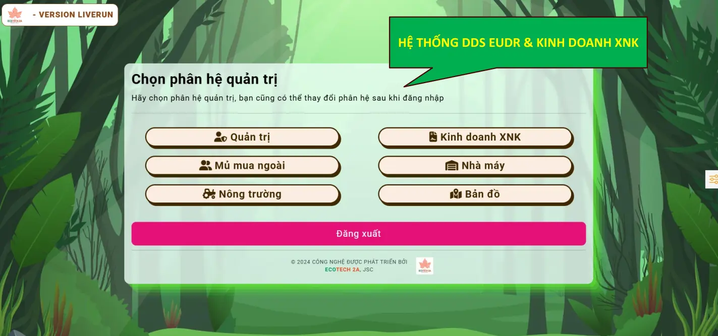 EcoTech 2A: Số hóa chuỗi cung ứng nông nghiệp đáp ứng EUDR